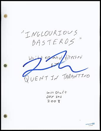 Quentin Tarantino "Inglourious Basterds" AUTOGRAPH Signed Script ...