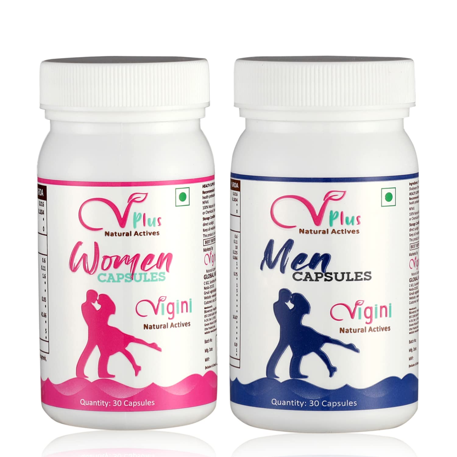 Buy Vigini Natural Capsules for Men Women with Herbal Ingredients ...
