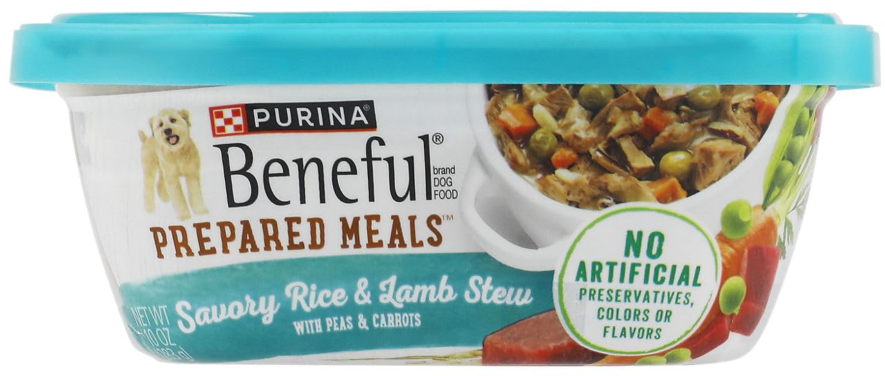 Amazon.com: Purina Beneful Savory Rice & lamb Stew Prepared Meals Dog ...