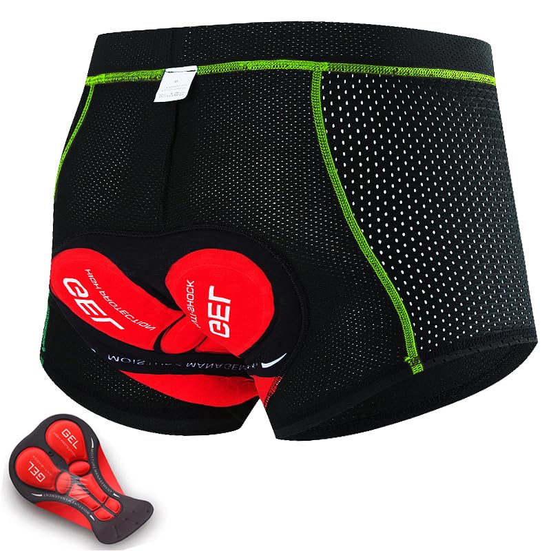 Amazon.com: NuCamper Men's Cycling Underwear Biking Shorts 5D Gel ...