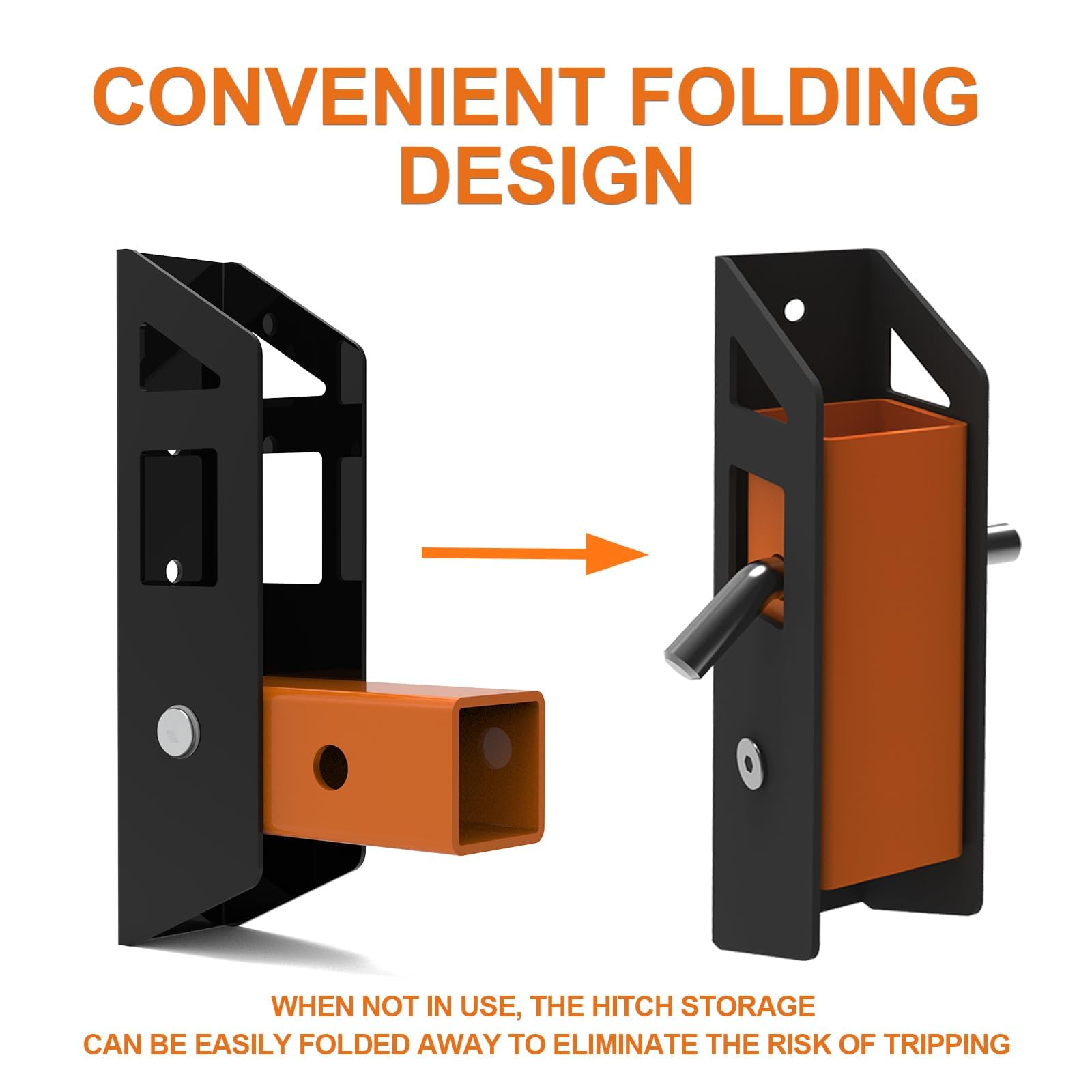 Snapklik.com : Hitch Wall Mount 2 In Receiver, Max Hold Up To 350LBS ...