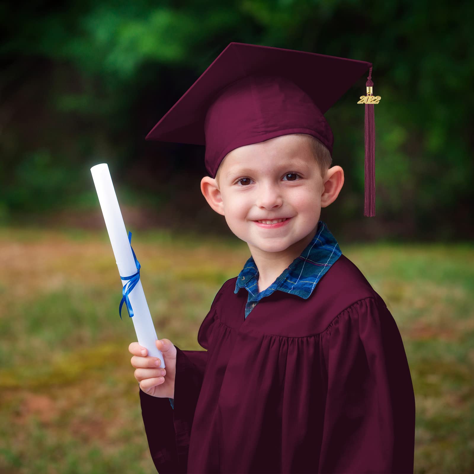 Aneco Preschool Kindergarten Graduation Gown Cap Set With 2022 Tassel Aneco Preschool Kindergarten Graduation Gown Cap Set With 2022 Tassel