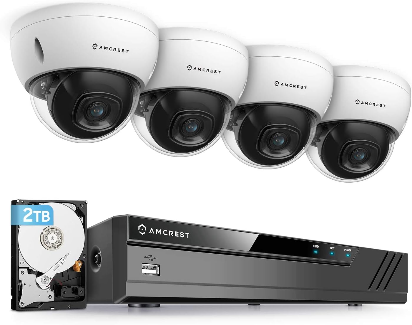 Amazon.com : Amcrest 5MP POE Security Camera System - Outdoor, 8CH POE ...