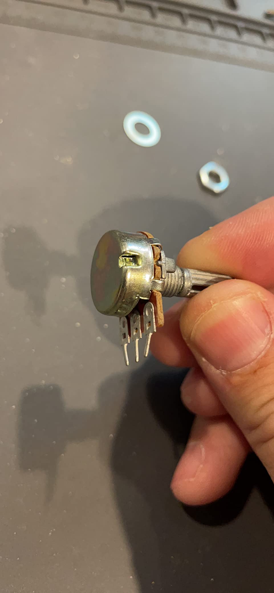 Amazon.com: STEREN 100K Ohm Mini Potentiometer w/o Switch [17mm x 76 ...