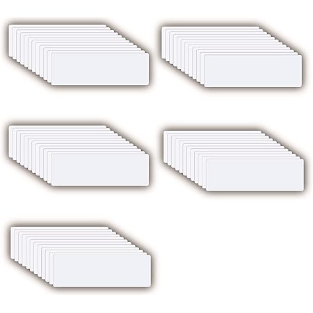 Amazon.com : 60 Dry Erase Magnetic Labels: 3"x1.2" Blank White Name ...