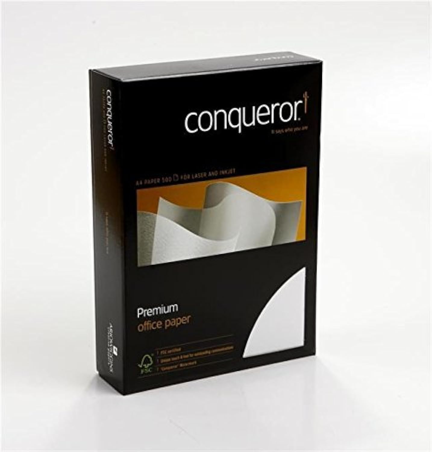 Conqueror Premium Paper A4 Brilliant White Wove Finish 100gsm 500 ...