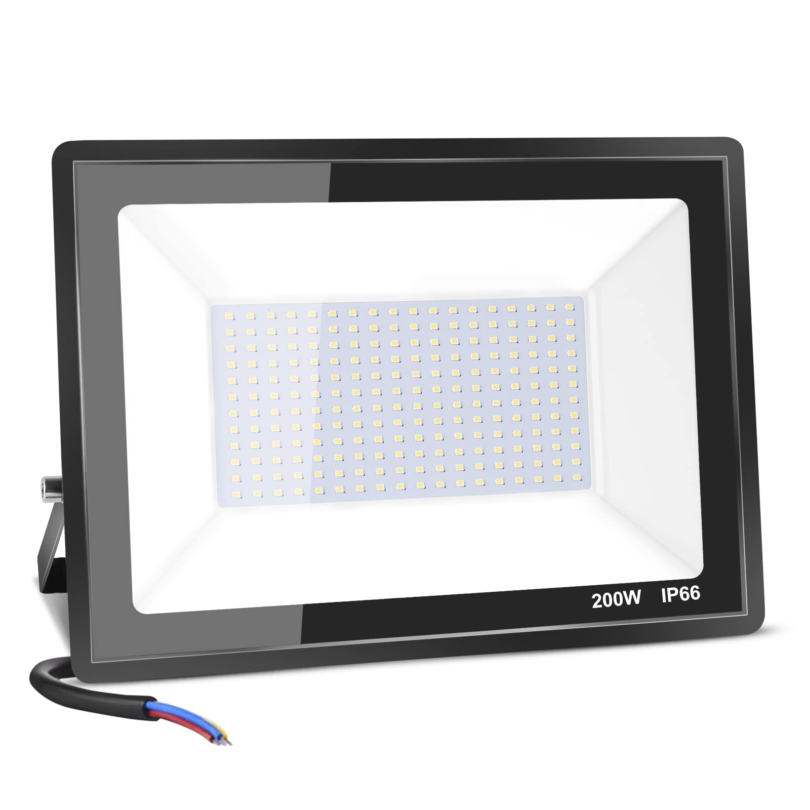 Ankishi 200W LED Floodlight, IP66 Waterproof Security Lights, Super ...