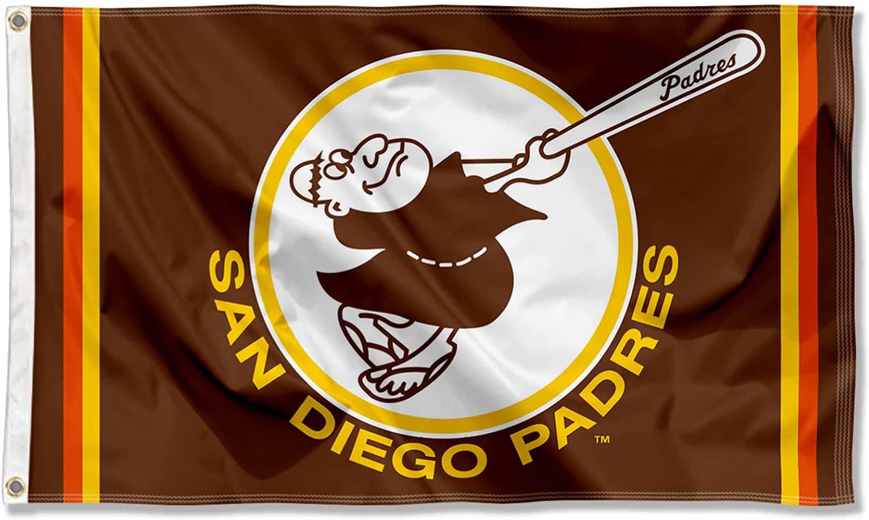 Amazon.com : San Diego Padres Retro Vintage Throwback 3x5 Foot Grommet ...