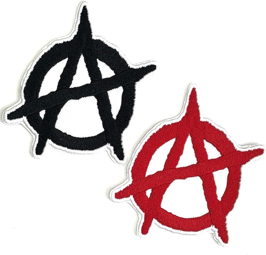 Amazon.com: Cute-Patch 3" Anarchy Symbol Anarchism Embroidered Iron on ...