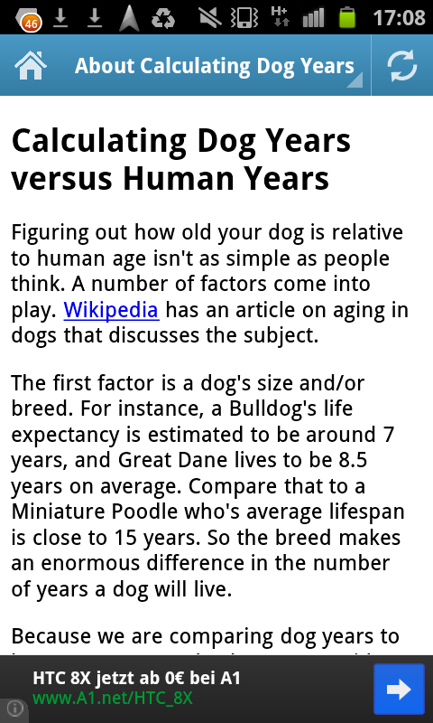 Dog Years Calculator:Amazon.com:Appstore for Android