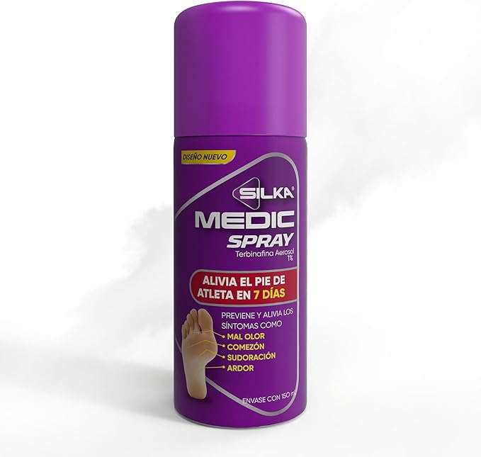 Silka Medic Spray Antimicótico: Alivia el pie de atleta en 7 días ...