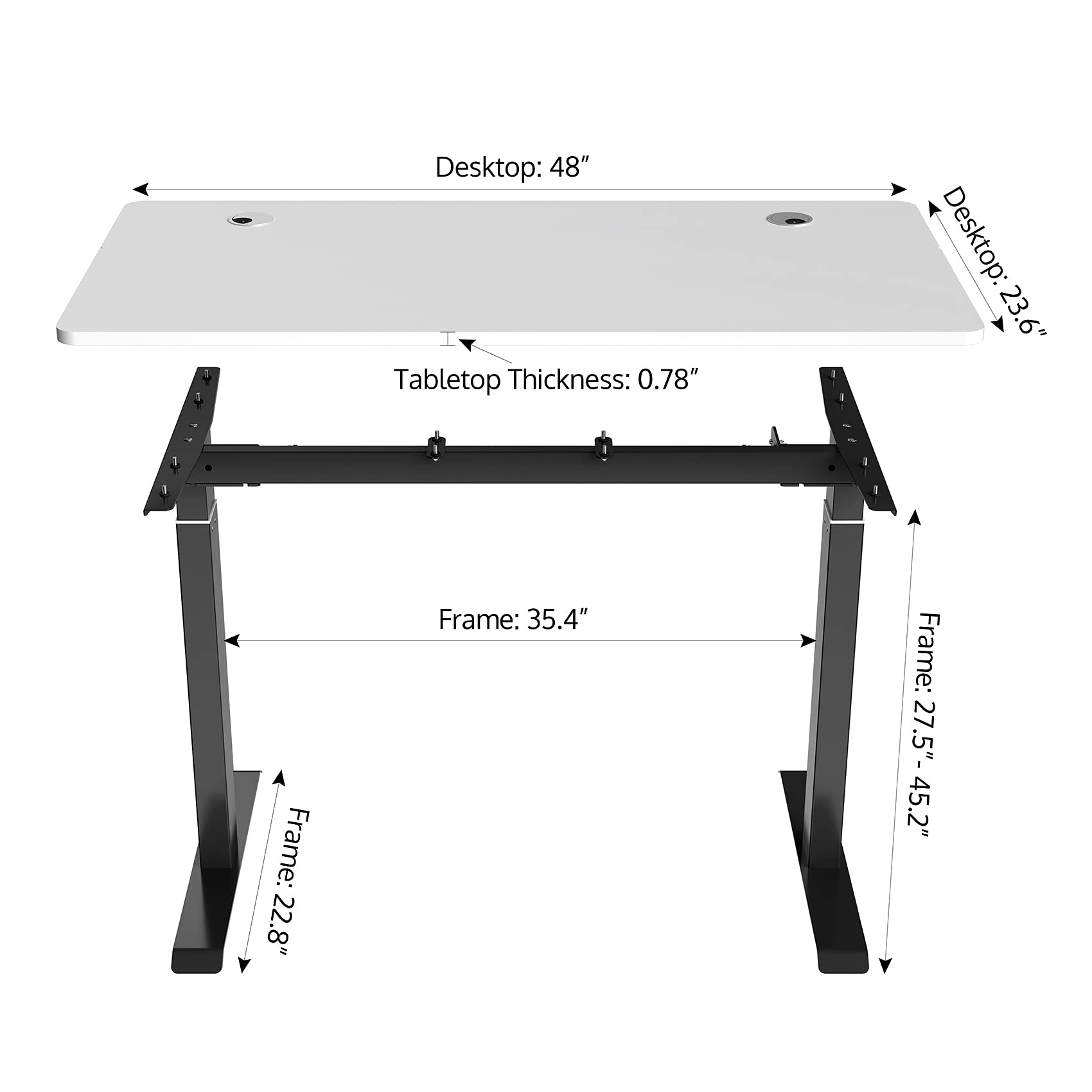 HisoHu Electric Height Adjustable Standing Computer Desk Ergonomic Sit hisohu-electric-height-adjustable-standing-computer-desk-ergonomic-sit