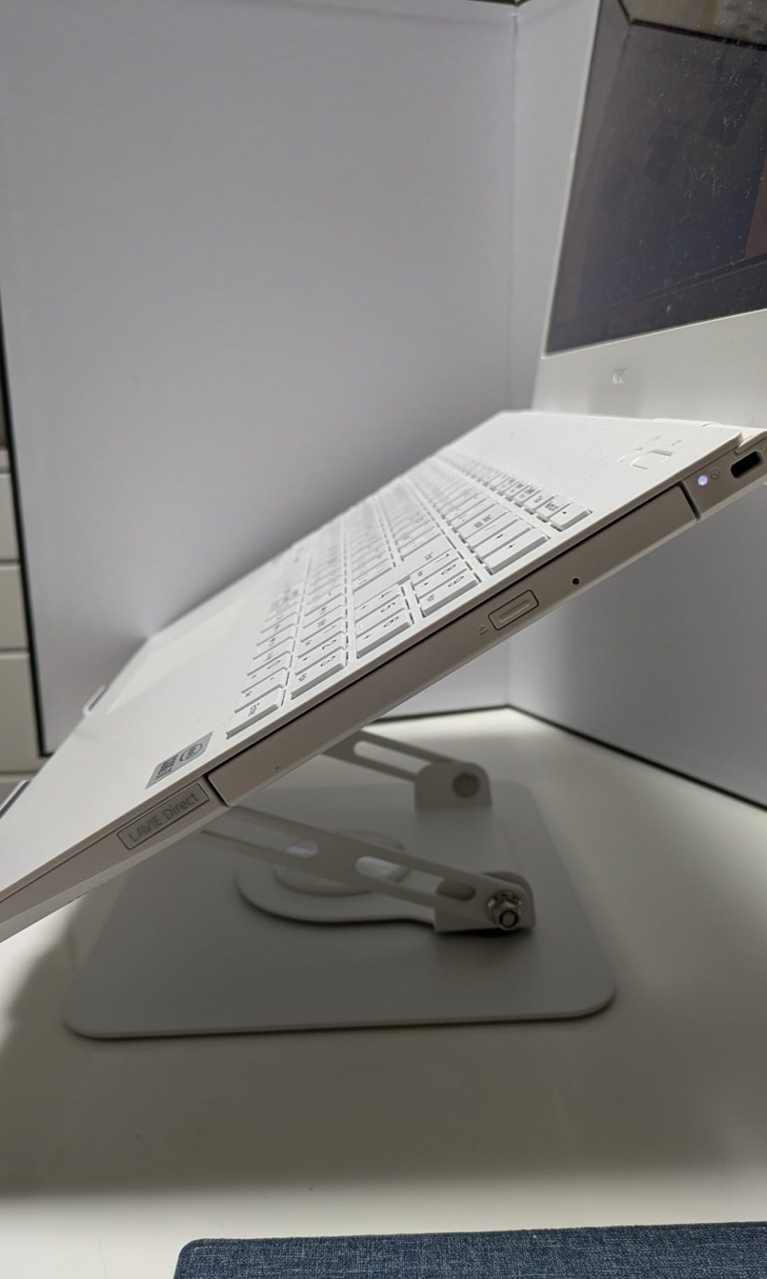 Amazon.co.jp: HCSH&WILL ノートパソコンスタンド pc スタンド タブレット 折りたたみ式 360°回転 角度/高さ無段階調節 姿勢改善 腰痛/猫背解消 安定性 合金製 ...