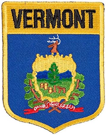 Amazon.com: Vermont State Flag Shield Patch, United States of America ...