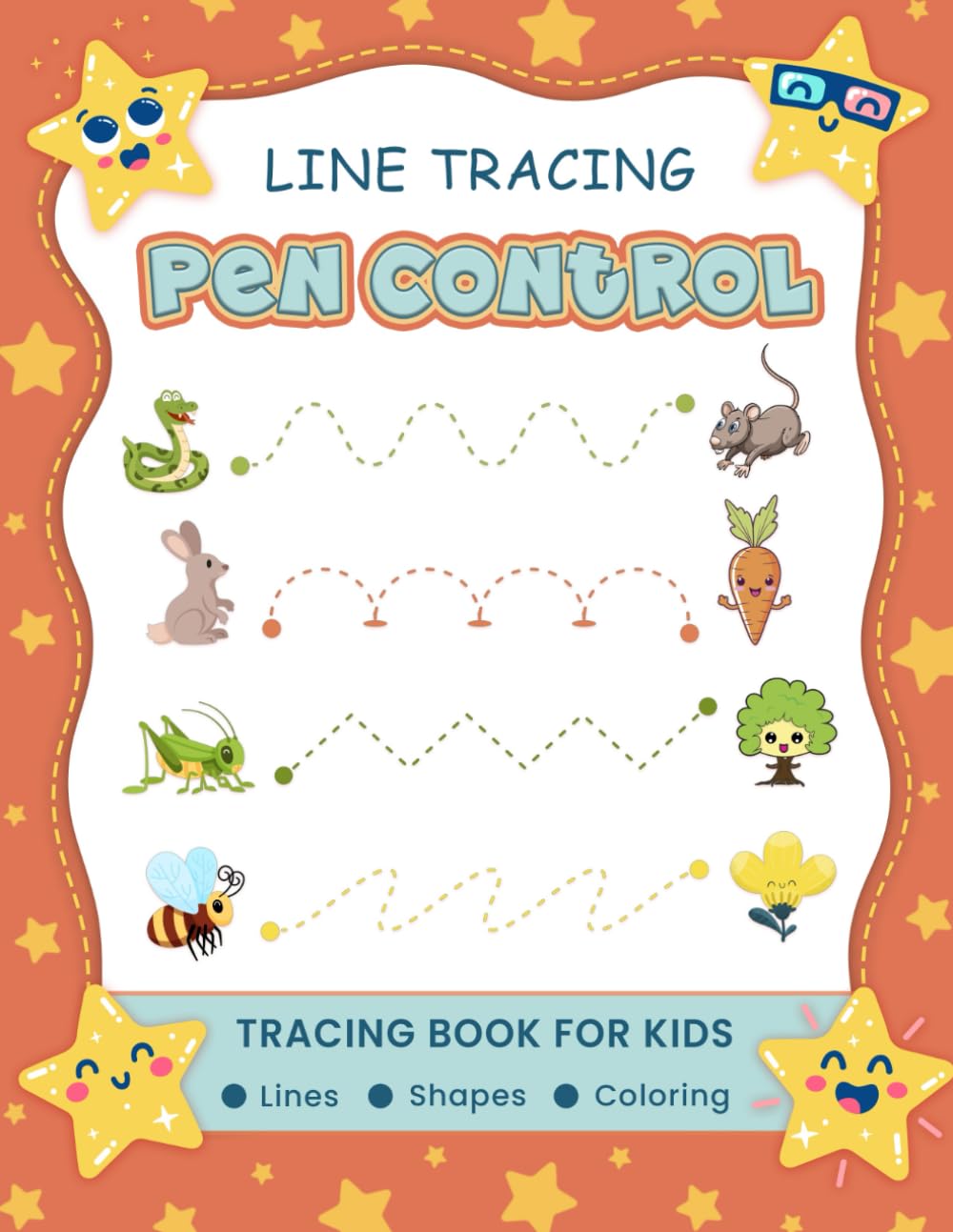 Line Tracing and Pen Control Workbook for Kids: Tracing Lines and ...