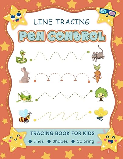 Line Tracing and Pen Control Workbook for Kids: Tracing Lines and ...