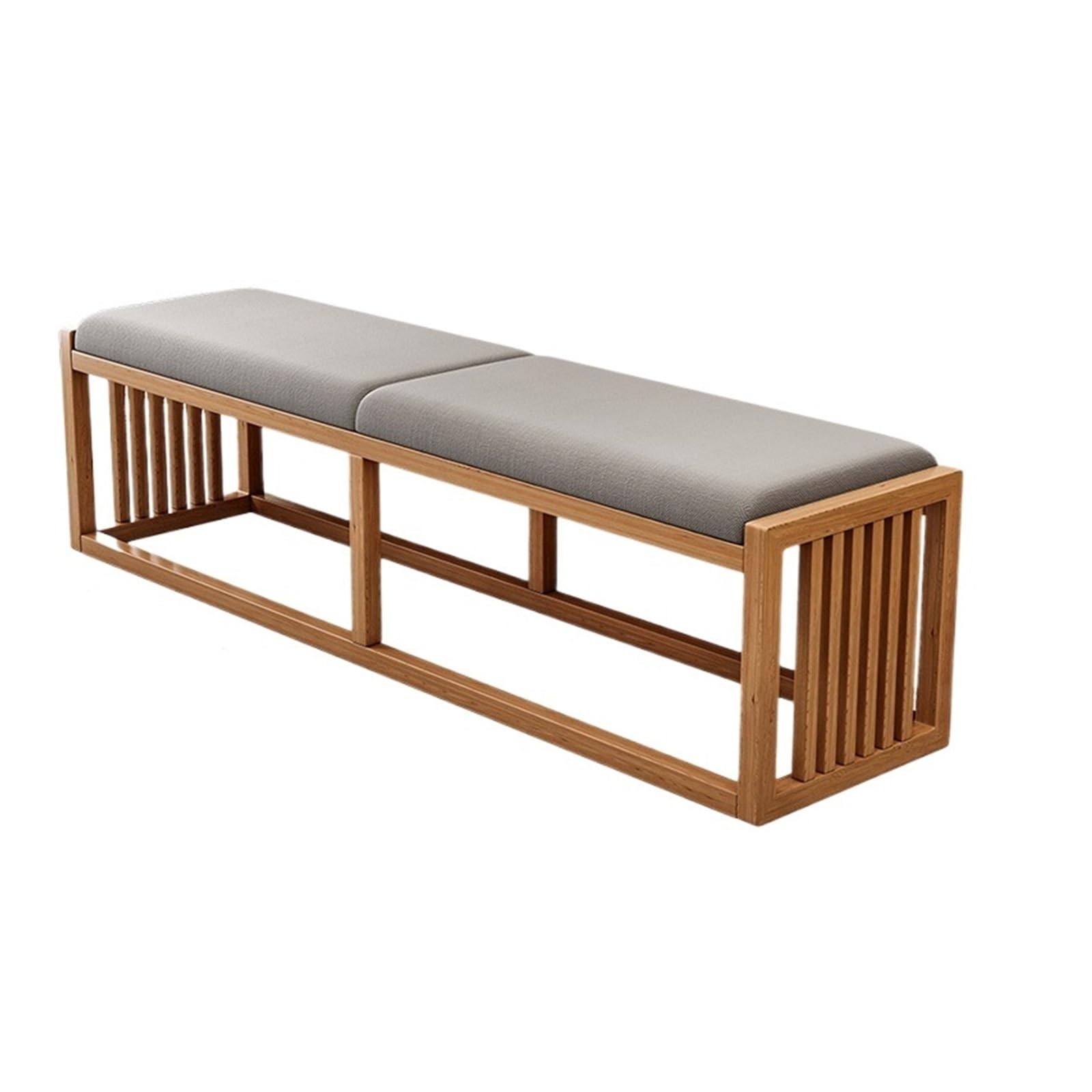 Indoor Wood Benches Courtyard Solid Wood Bench 120CM Double Seat,