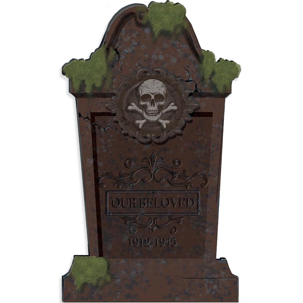 Amazon.com: Our Beloved Halloween Tombstone - 22" - Durable Graveyard ...
