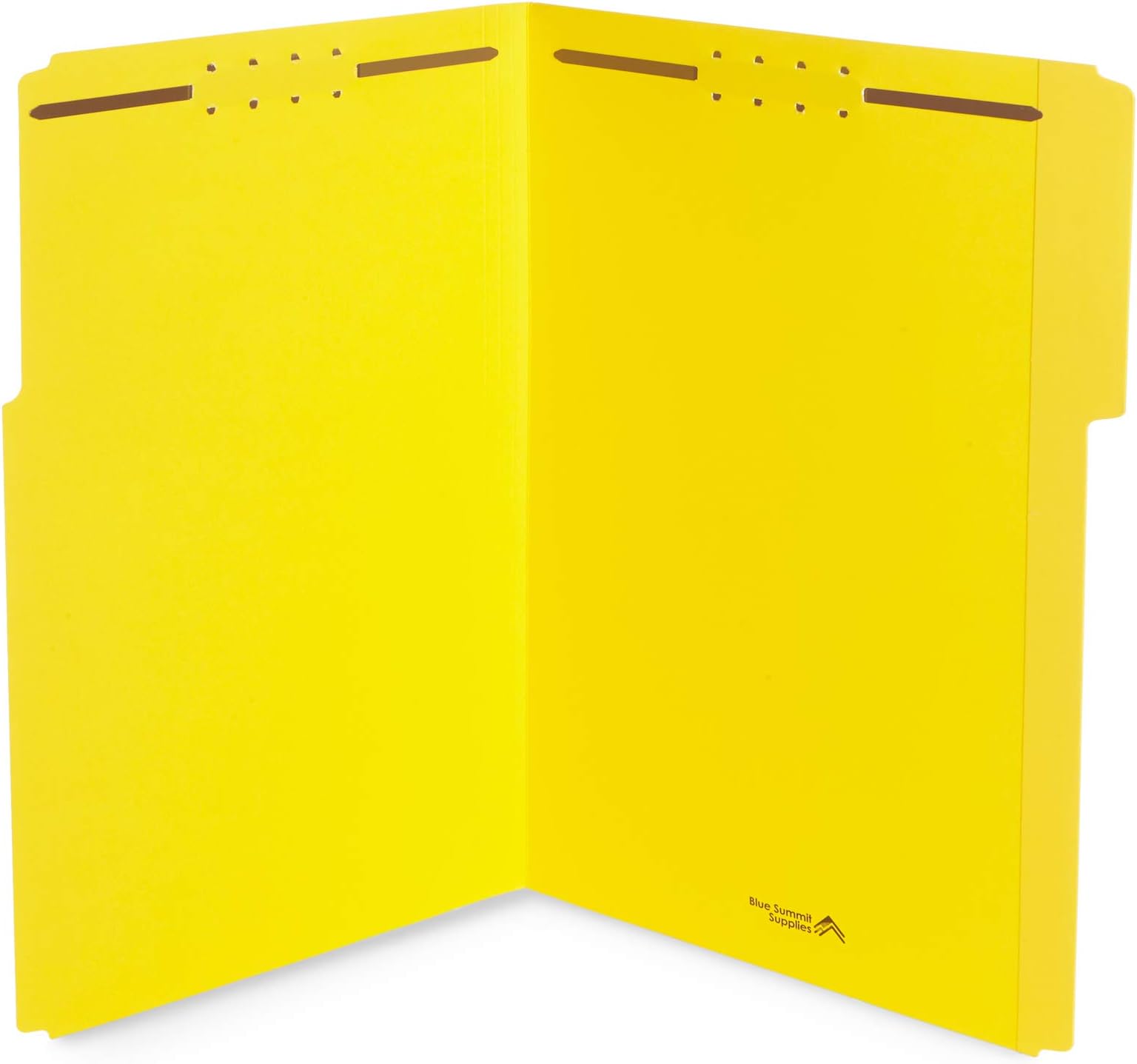 Amazon.com : Blue Summit Supplies Yellow File Folders with Prongs ...