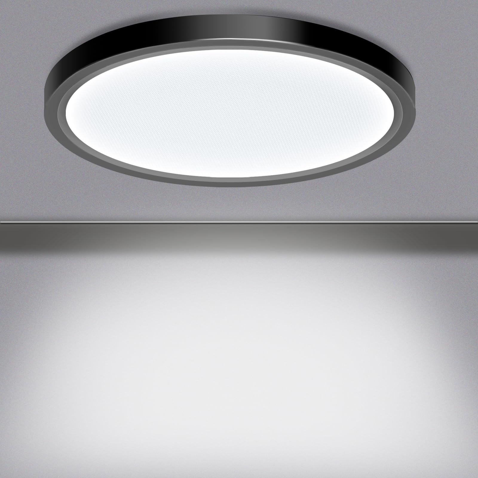IBESTWIN LED Flush Mount Ceiling Light Fixture, 24W 12Inch 3000K/3500K ...