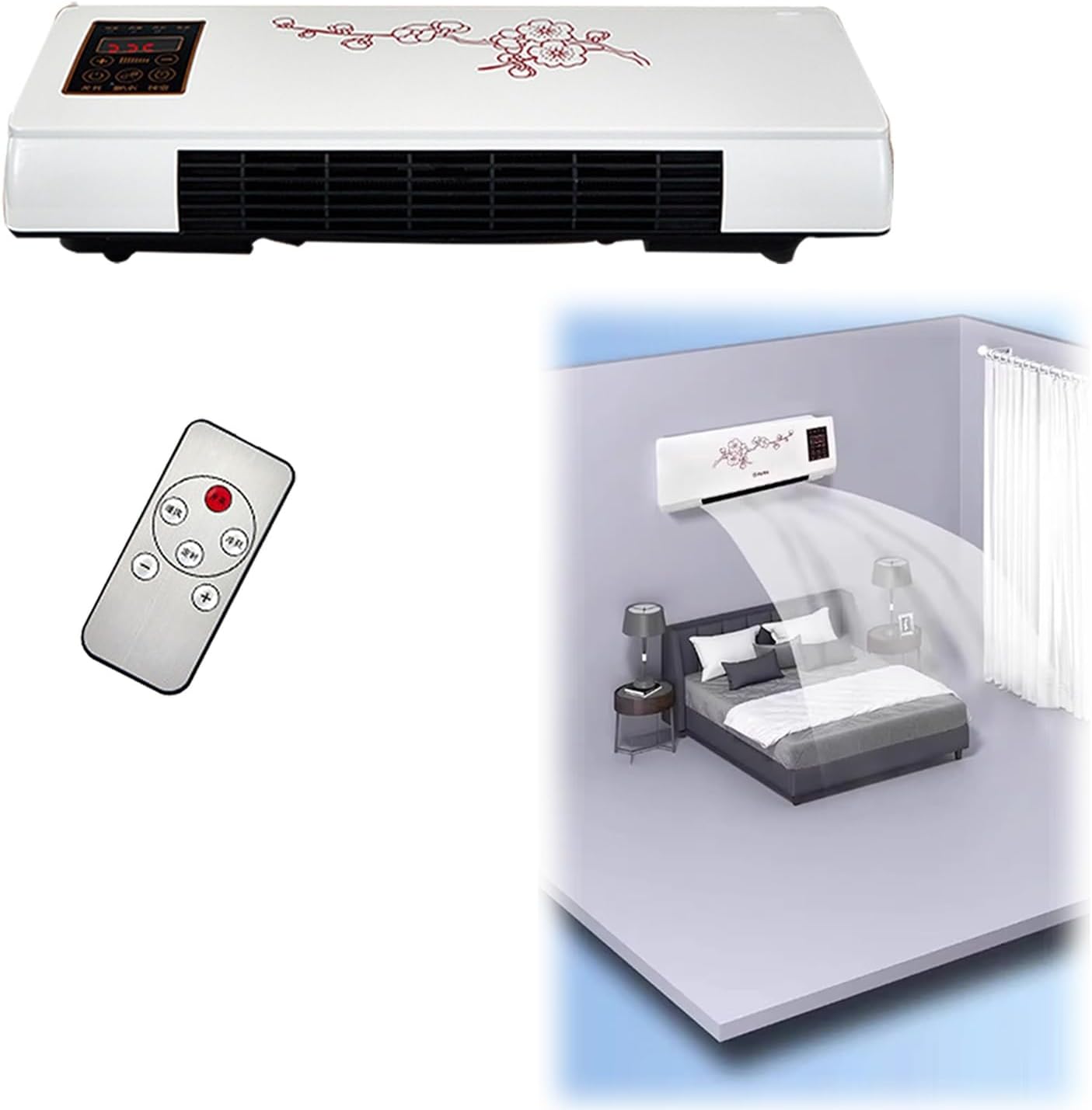 Small Wall-Mounted A-ir Conditioner Portable Wall Mounted Cooling ...