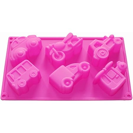Amazon.com: Car Silicone Molds 3D Cars Shape Chocolate Candy Molds ...
