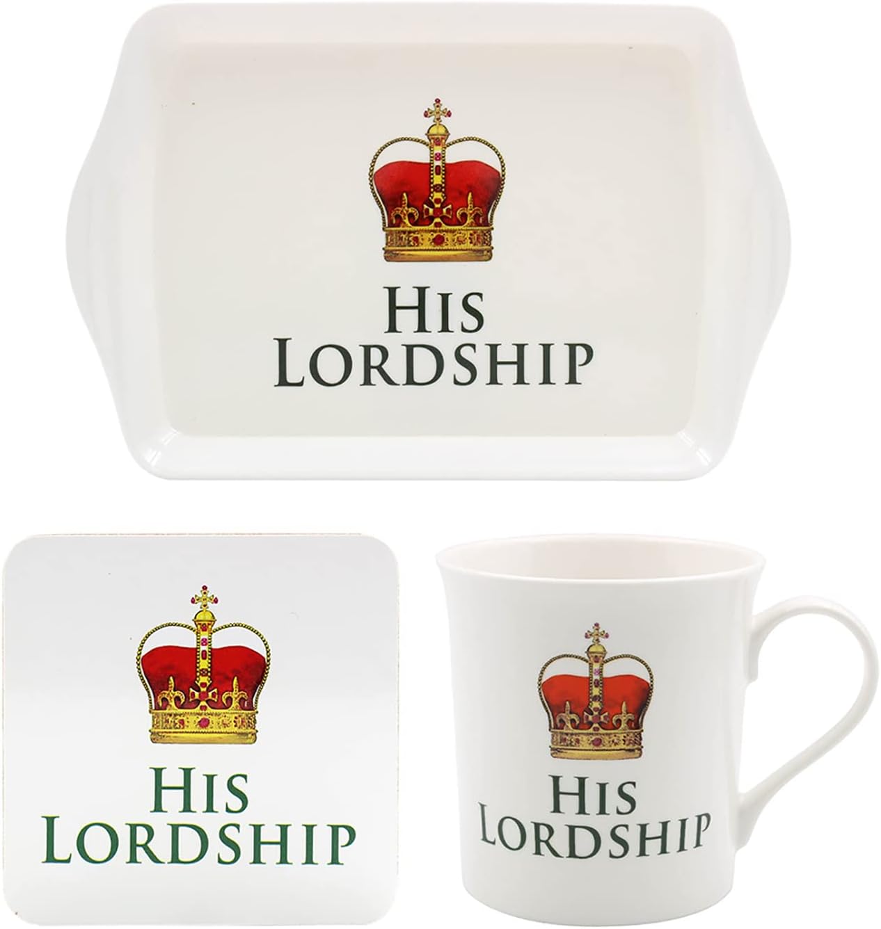 Lesser & Pavey His Lordship Ceramic Mug/Coaster/Tray : Amazon.co.uk ...