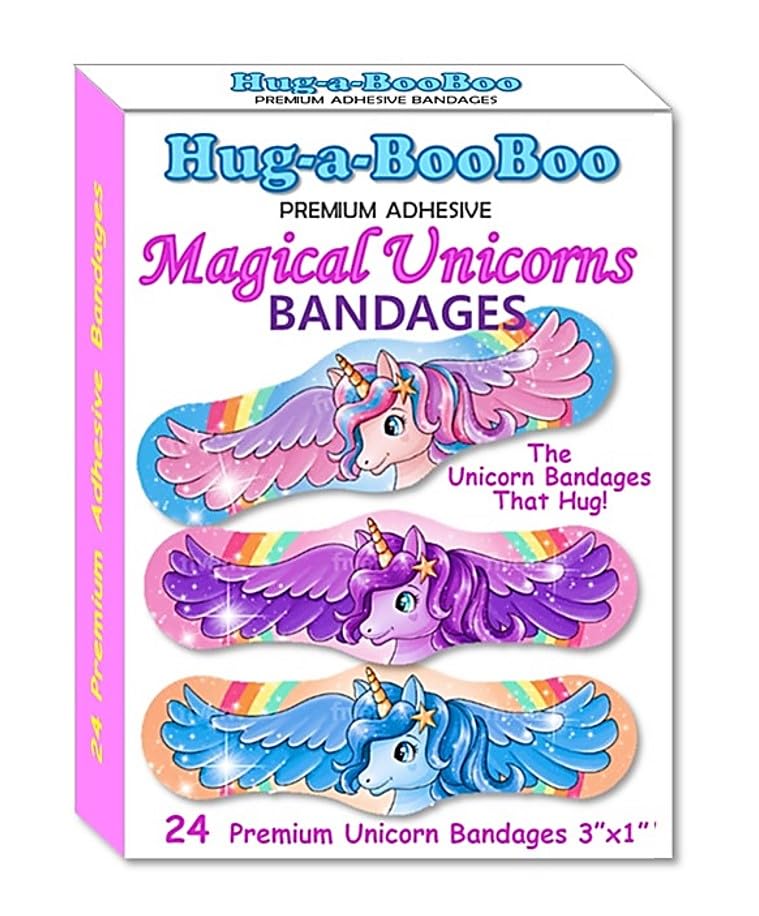 Amazon.com: Magical Unicorns Premium Adhesive Unicorn Bandages from Hug ...
