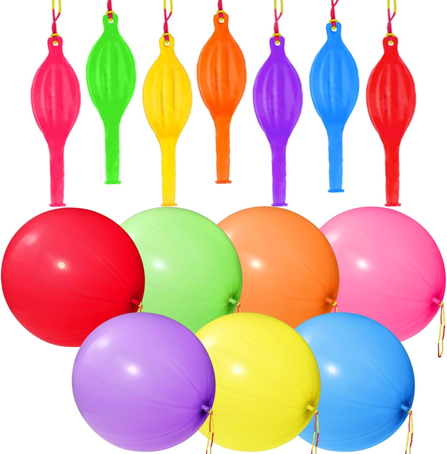 Amazon.com: LEEZZIZZ 36 Punch Balloons Heavy Duty Party Favors For Kids ...