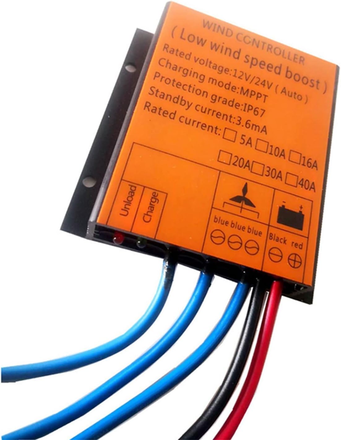 Amazon.com : 400W / 600W/ 1000W 12V 24V MPPT Wind Turbine Charging ...