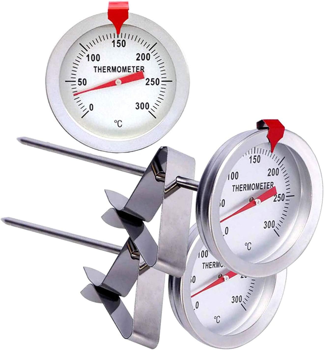 INRIGOROUS 2pcs 200mm Stainless Steel Deep Frying Thermometer with ...