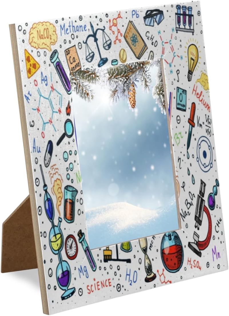 Amazon.com: Science Formulas Laboratory Theme Picture Frame 4x6 Inch ...