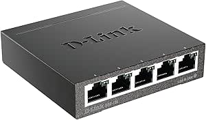 Amazon.com: D-Link Ethernet Switch, 5 Port Gigabit Unmanaged Metal ...