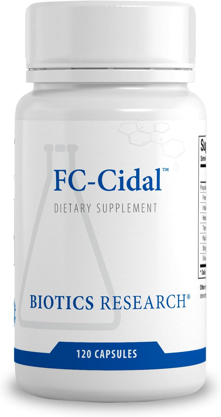 Amazon.com: BIOTICS Research FC Cidal 120 Caps : Health & Household