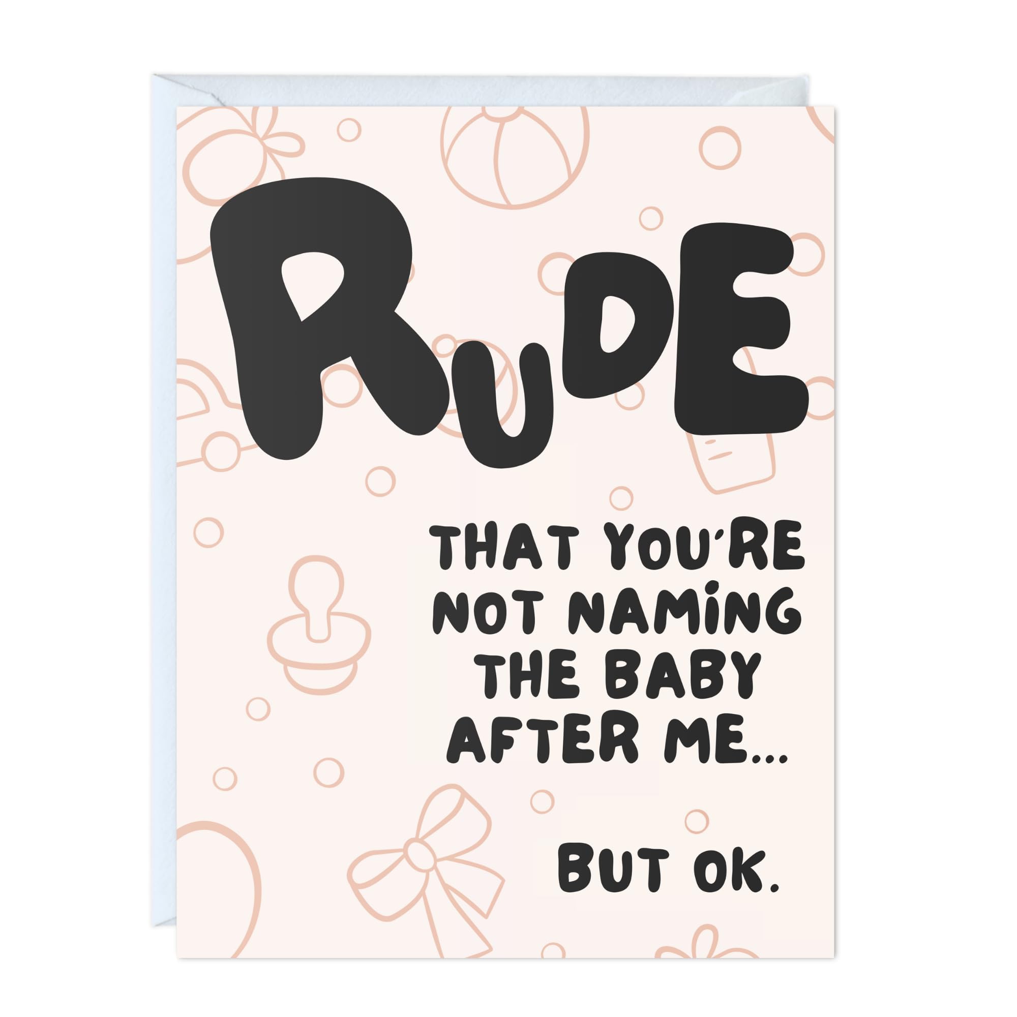 Amazon.com : ALY LOU Funny New Baby Card, Funny Baby Shower for Her Him ...