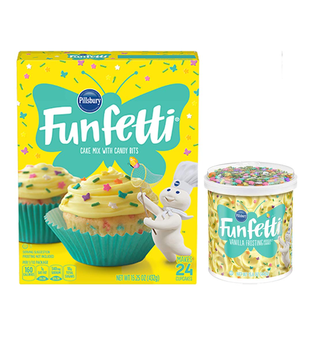 Amazon.com : Pillsbury Easter Funfetti Cake Mix Kit! Spring Cake Mix ...