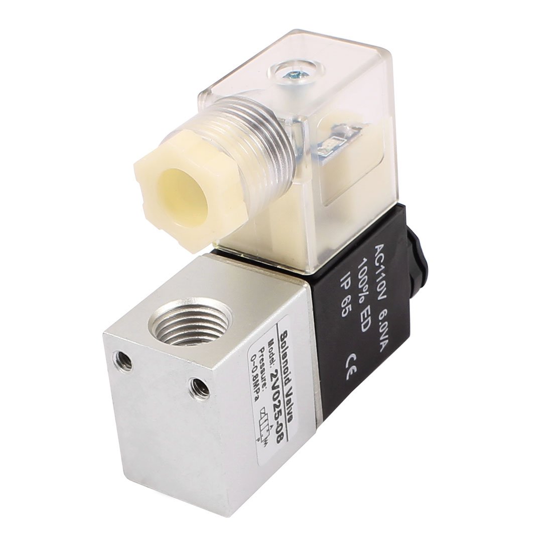 Buy IIVVERR 2V025-08 AC 110V NC 2 Position 2 Way G1/4" Thread Neutral ...
