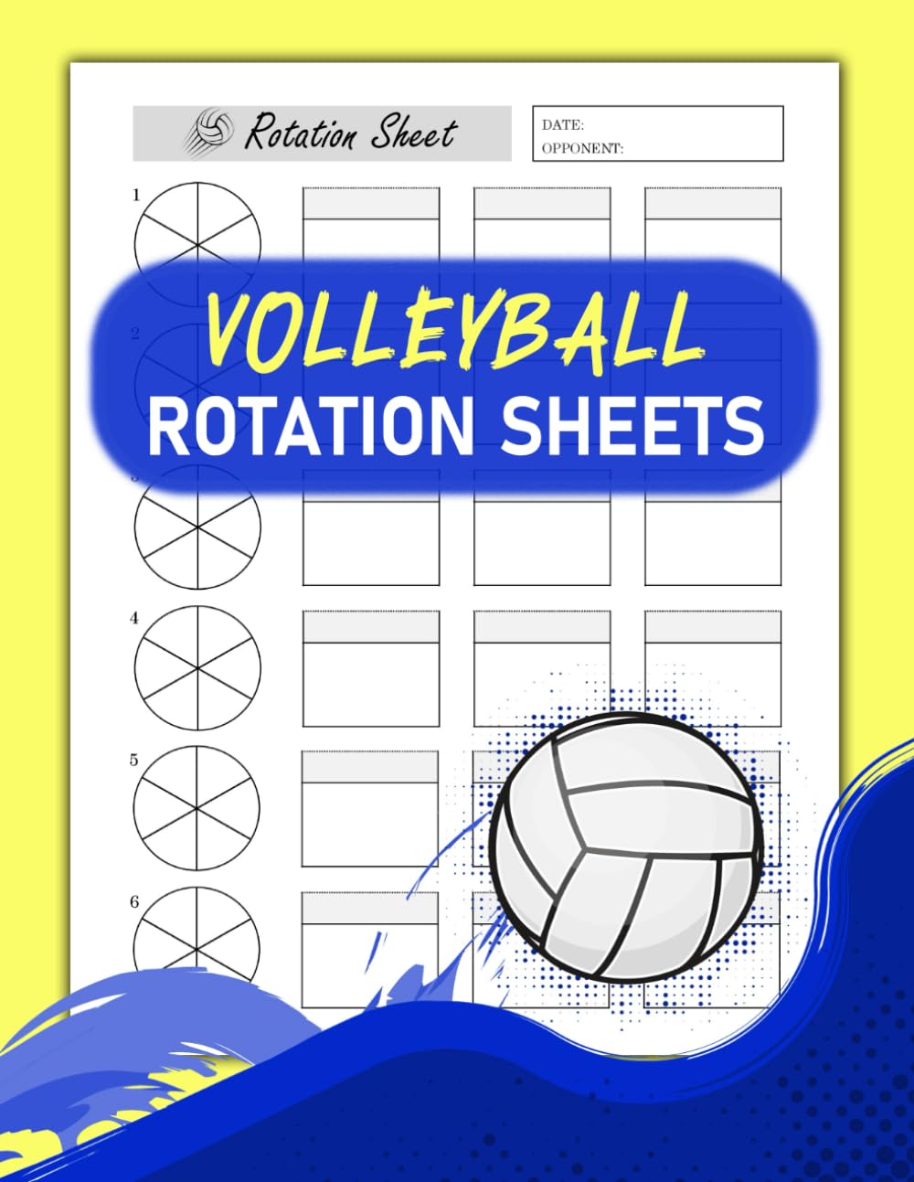 Volleyball Rotation Sheets: Editions, Mekkirotationvolley: Amazon.com ...