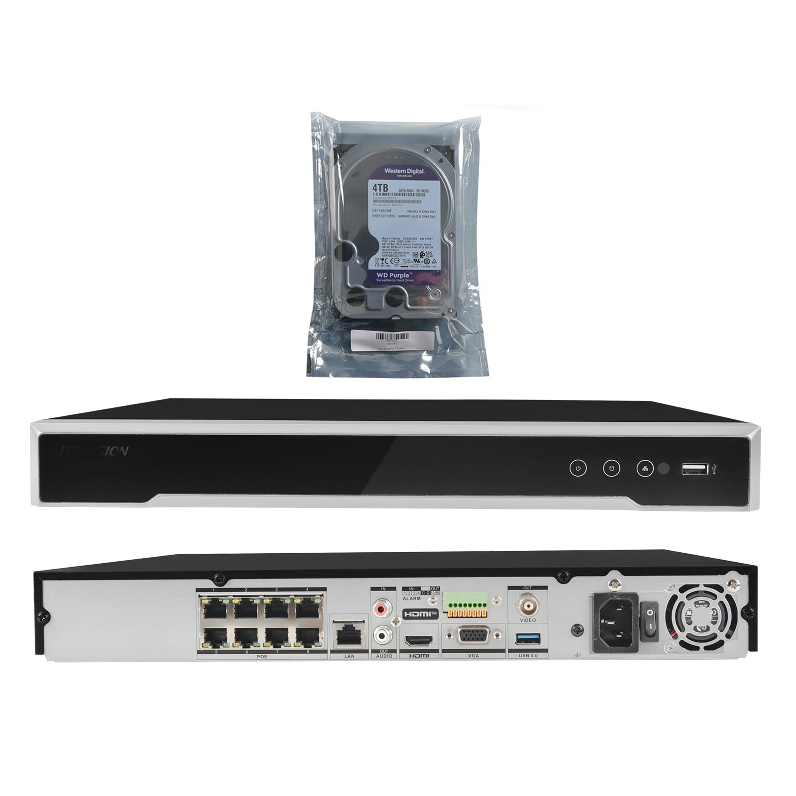 HIK-Tech US DS-7608NI-M2/8P 8-Channel PoE 8K Network Video Recorder NVR ...