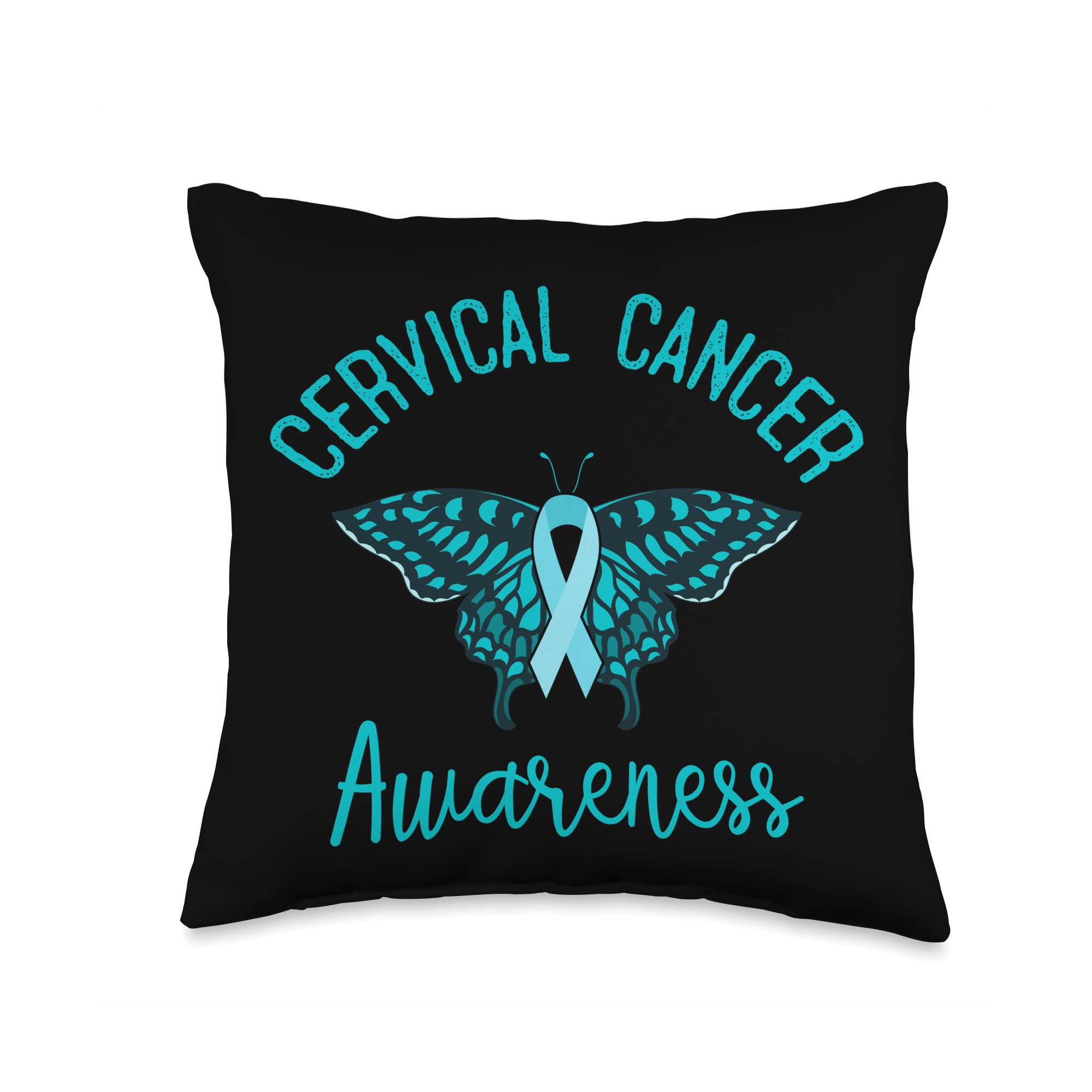Cervical Cancer Ribbon Butterfly