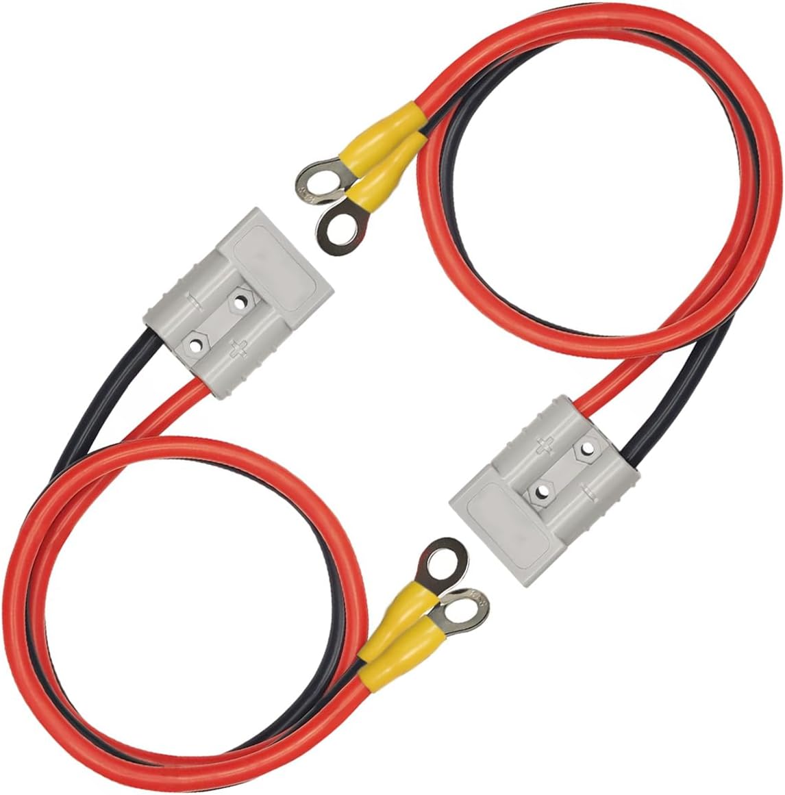 Amazon.com: 2Pack 50A 8AWG Connector Plug Cable with O Ring Battery Connect, Compatible Anderson ...