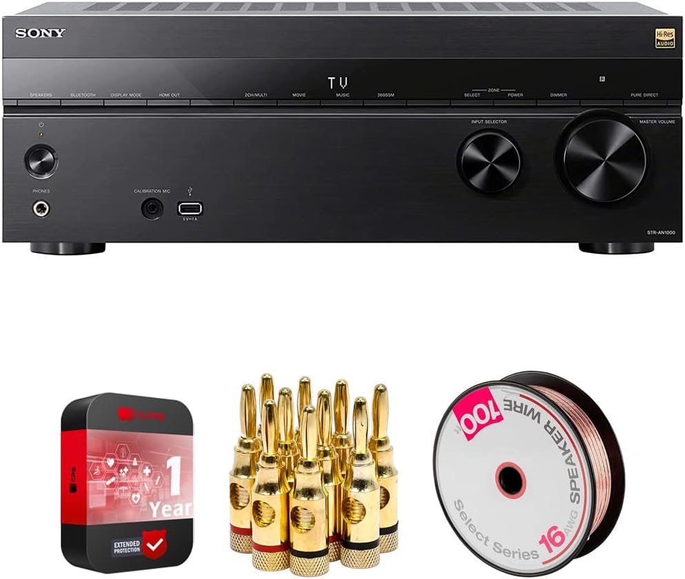Amazon.com: Sony STR-AN1000 7.2 Channel Home Theater 8K A/V Receiver ...