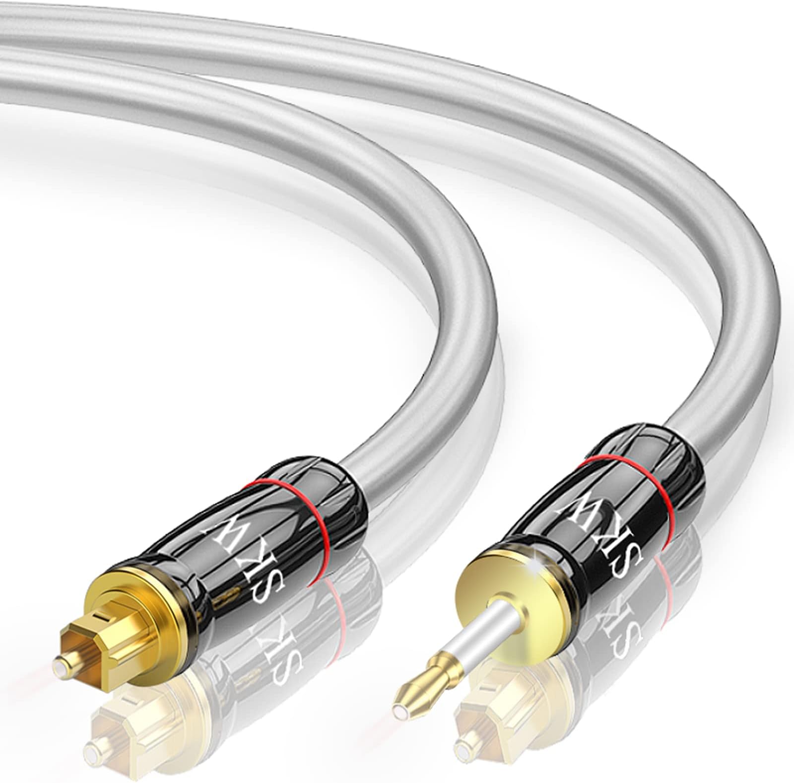 Amazon.com: TNP Premium Mini Toslink to Toslink Digital Optical Audio ...