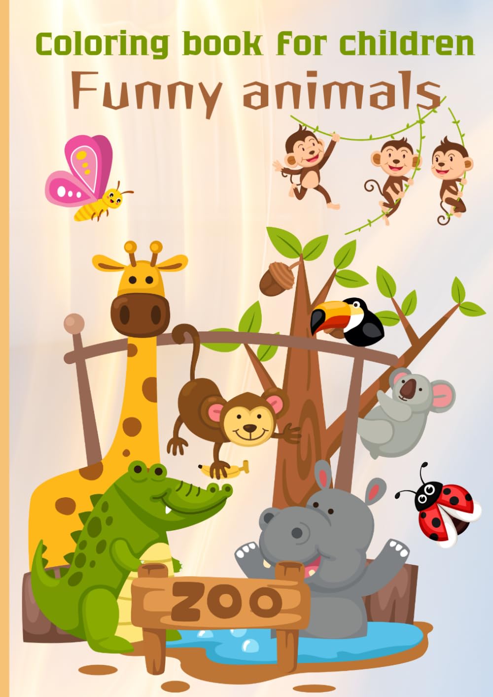 Amazon.com: Coloring book for children Funny animals: Super cute ...