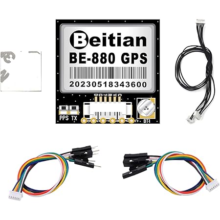 Amazon.com: Geekstory BE-880 GPS Receiver Module with Flash HMC5883L Compass 10th Chip GPS ...