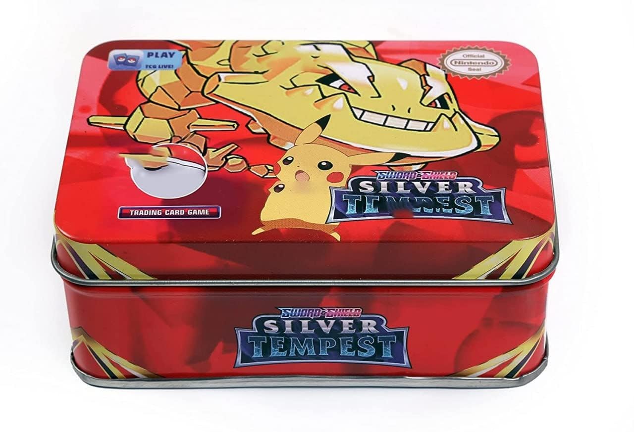 FUNTOPIA Toys TIN Box Trading Cards Game for Kids Poke Cards Booster ...