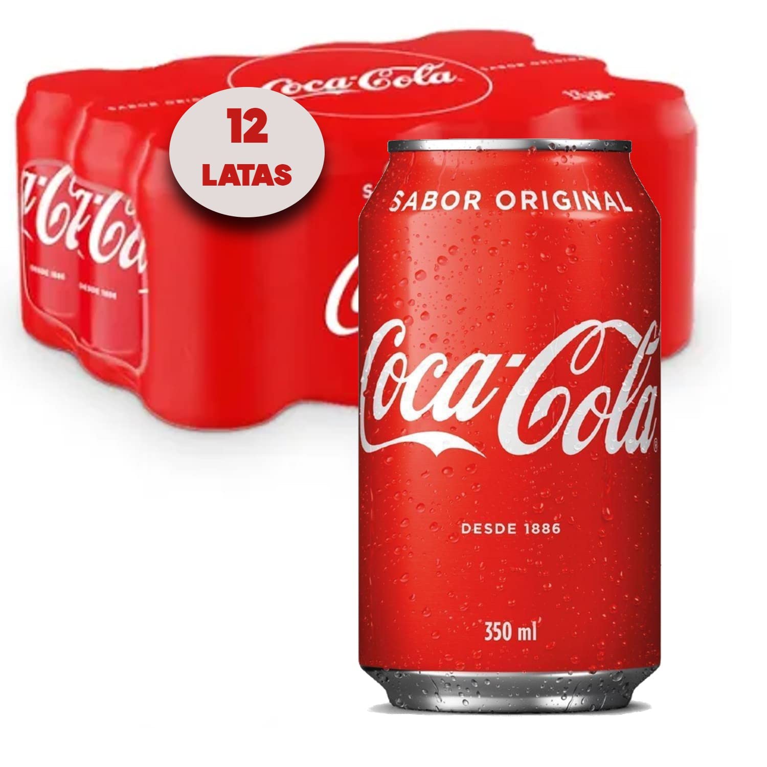 Refrigerante COCA COLA Original Lata 350ml (12 Latas) : Amazon.com.br ...