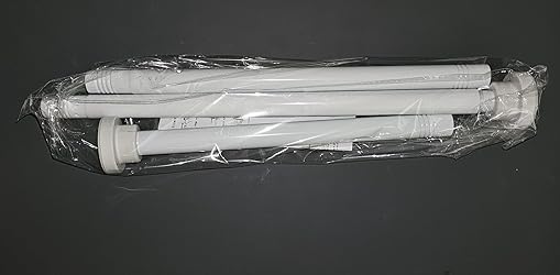 Amazon.com: Tension Curtain Rod 36 To 63 Inch White Tension Rods ...