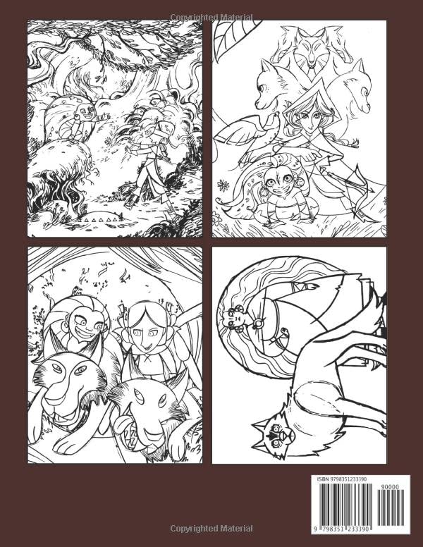 Snapklik.com : Wolfwalkers Coloring Book: Adorable Animal Characters ...