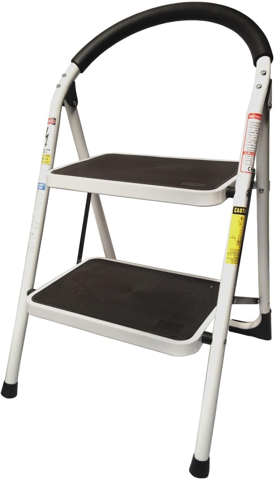 StepUp Heavy Duty Steel Reinforced Folding 3 Step Ladder Stool - 330 ...
